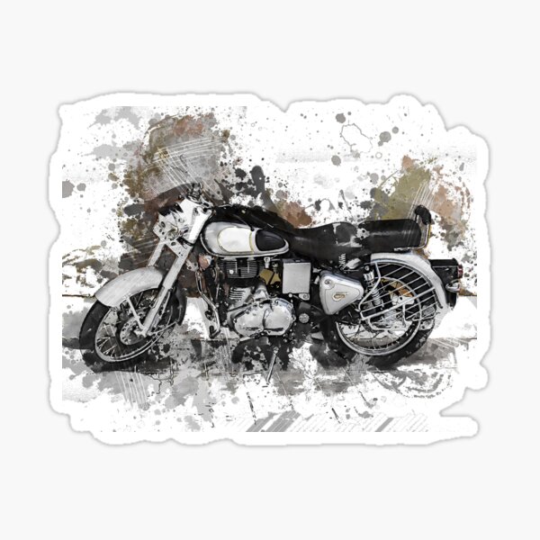 "Authentic Classic Retro Vintage Motorcycle " Sticker for Sale by ...