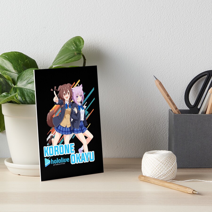 "Hololive - Inugami Korone; Nekomata Okayu 2" Galeriedruck von KamradtGen | Redbubble