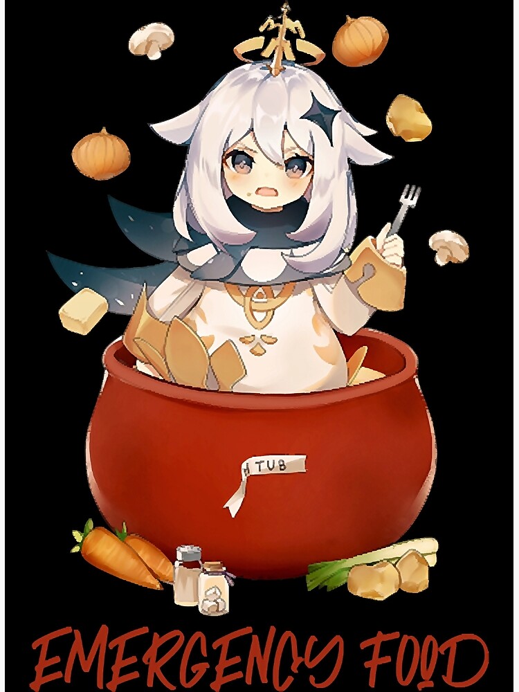 "Genshin Impact - Paimon Emergency Food" Photographic Print for Sale by ...