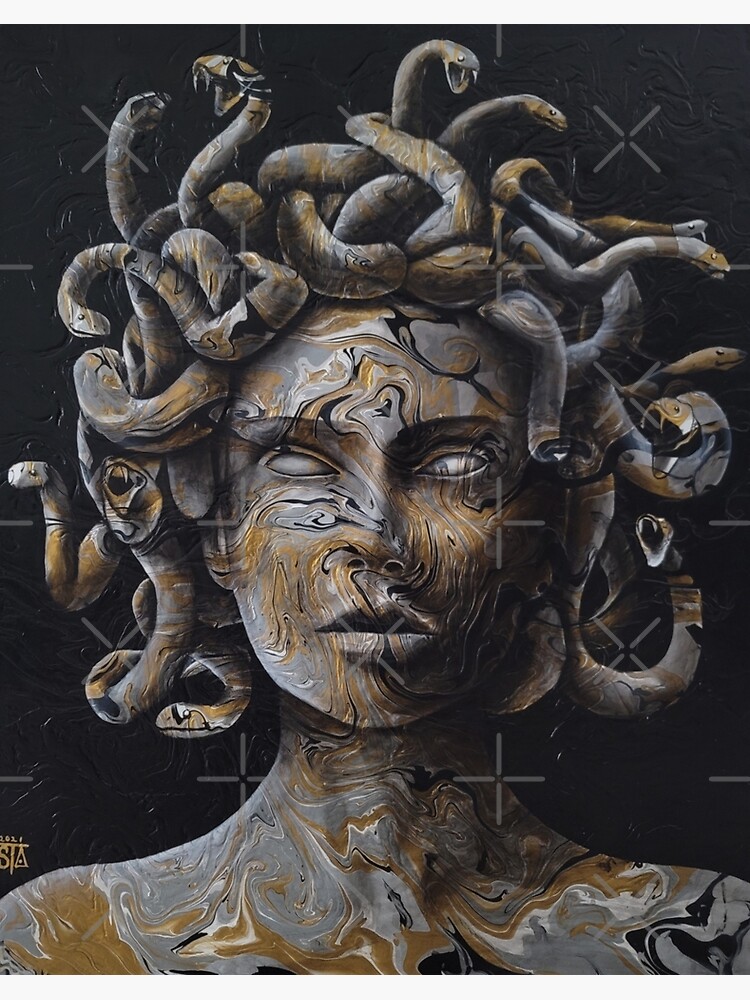 "Golden medusa" Art Board Print for Sale by Steven Castillo | Redbubble
