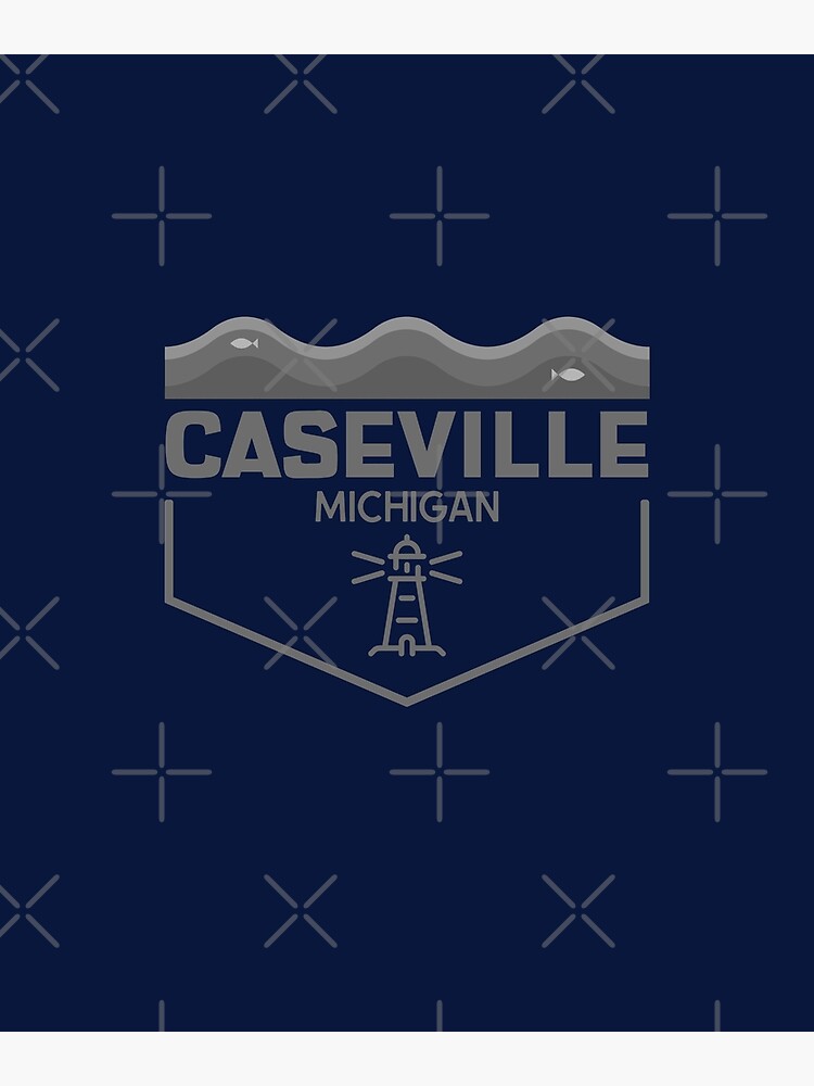 "Caseville Michigan Lighthouse Wave Design" Poster for Sale by Eleven-K ...