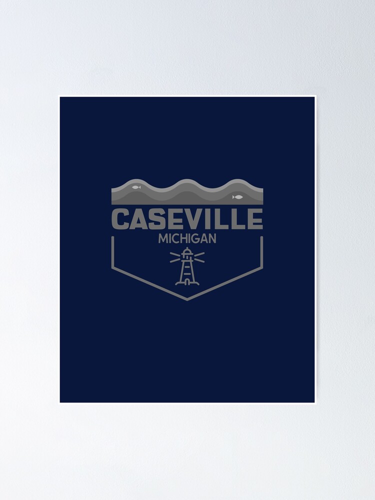 "Caseville Michigan Lighthouse Wave Design" Poster for Sale by Eleven-K ...