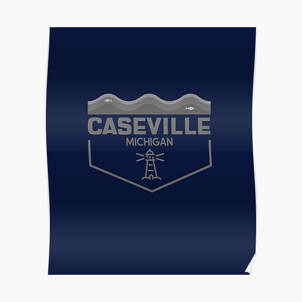 "Caseville Michigan Lighthouse Wave Design" Poster for Sale by Eleven-K ...