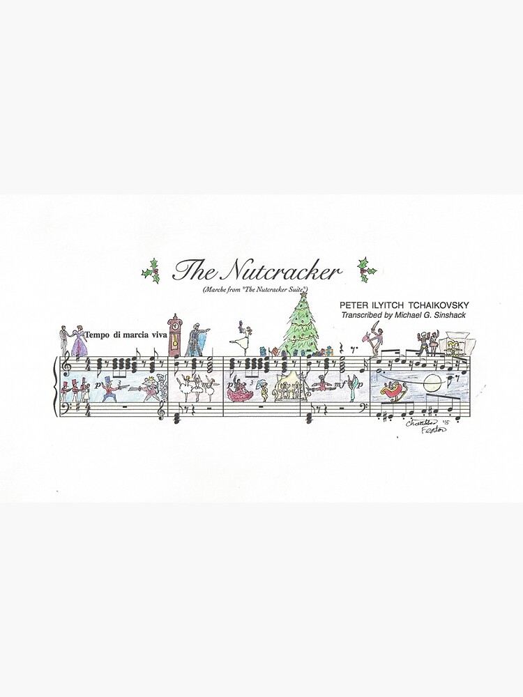 "The Nutcracker Sheet Music Art" Poster for Sale by FentonMusicArt ...