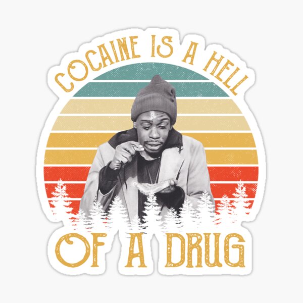 "Retro Vintage Cocaine Is A Hell of A Drug" Sticker for Sale by ...
