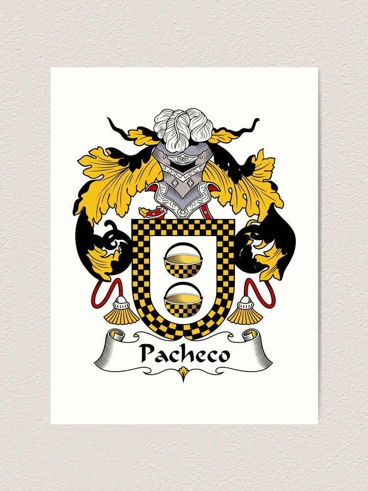 "Pacheco Coat of Arms/ Pacheco Family Crest" Art Print by carpediem6655 ...