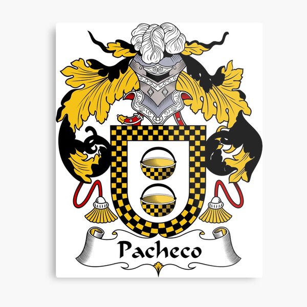 Lámina metálica «Escudo de Pacheco / Escudo de la familia Pacheco» de ...