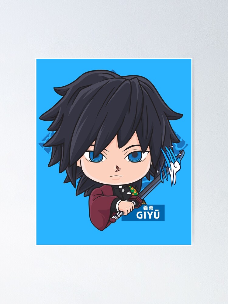 "Chibi Giyu" Poster for Sale by TeeTowArgh | Redbubble
