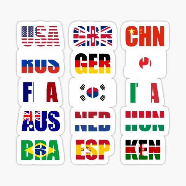 "Flag nation" Sticker for Sale by Kikushima | Redbubble