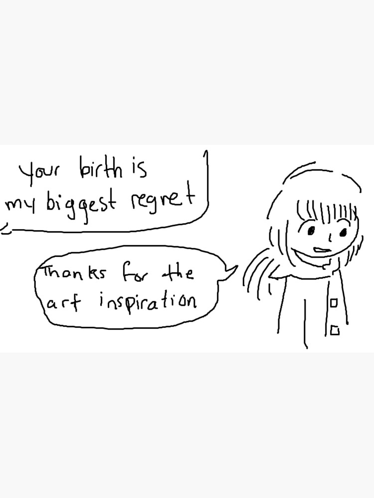 "regret" Poster for Sale by headisinpain | Redbubble