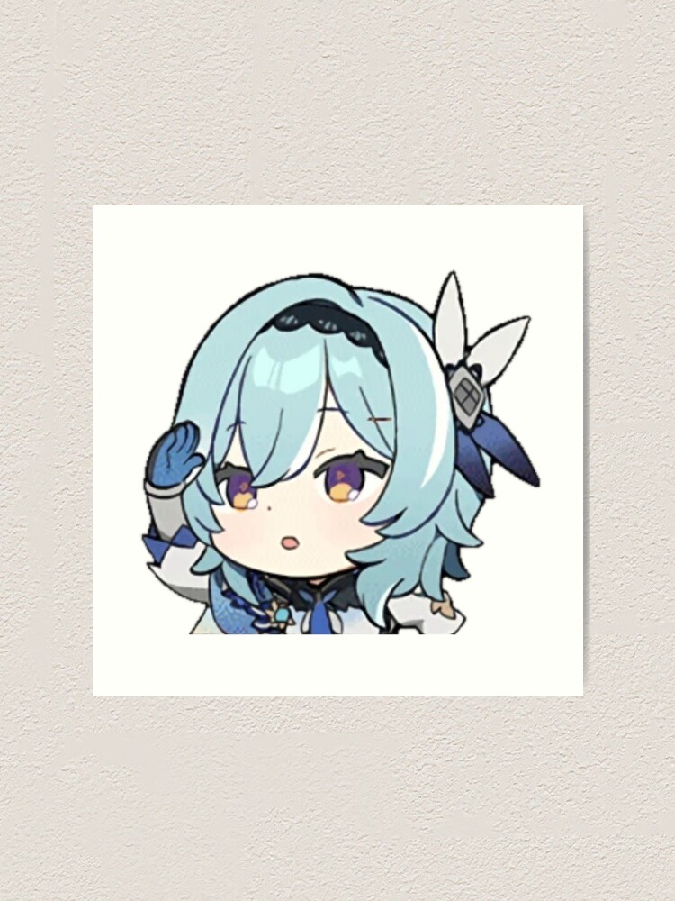 "Child Chibi Beautiful Eula - Genshin Impact" Art Print by AdeelMushtaq ...