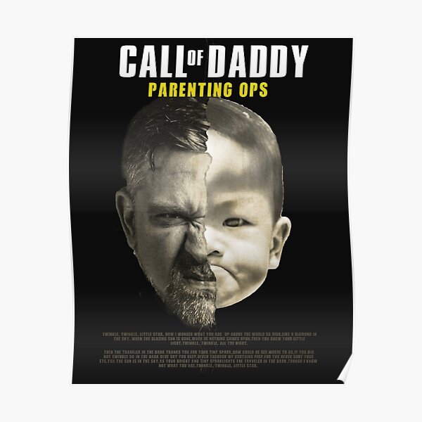 "Call of Daddy Parenting ops | for gamer daddy| gaming father" Poster ...