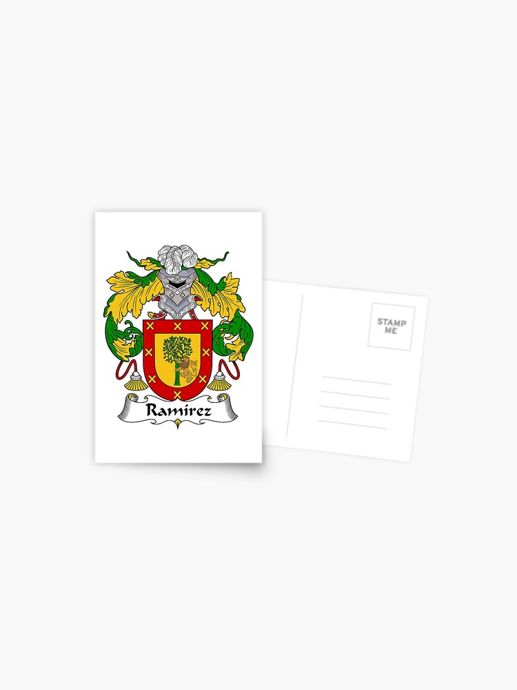 "Ramirez Coat of Arms / Ramirez Family Crest" Postcard for Sale by ...