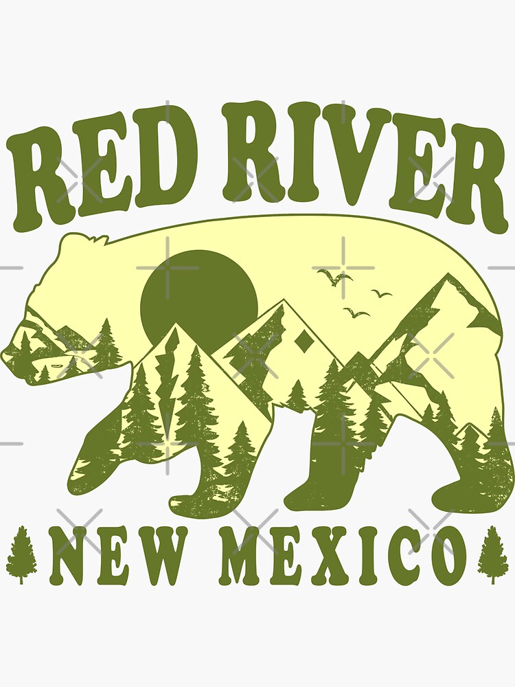 "Red River New Mexico Mountain View" Sticker for Sale by Home-Spirit ...