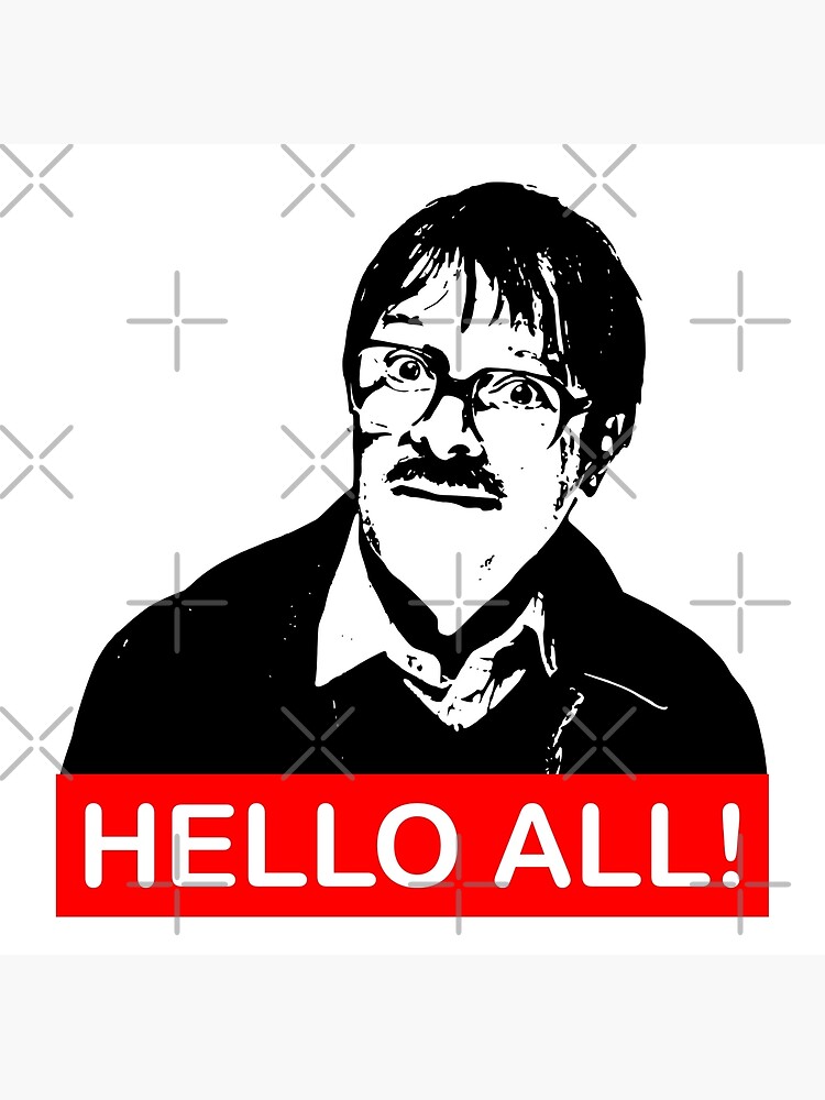 "Friday Night Dinner Jim Hello All! Logo Sign" Photographic Print by ...