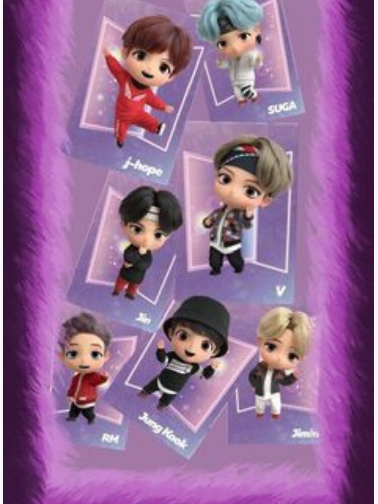 "BTS TINY TAN" Sticker for Sale by SpotDott | Redbubble