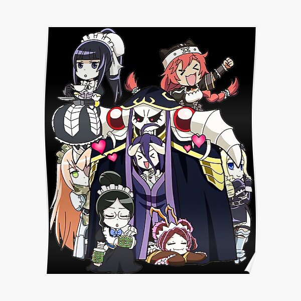 "overlord anime" Poster by clarissabaum | Redbubble