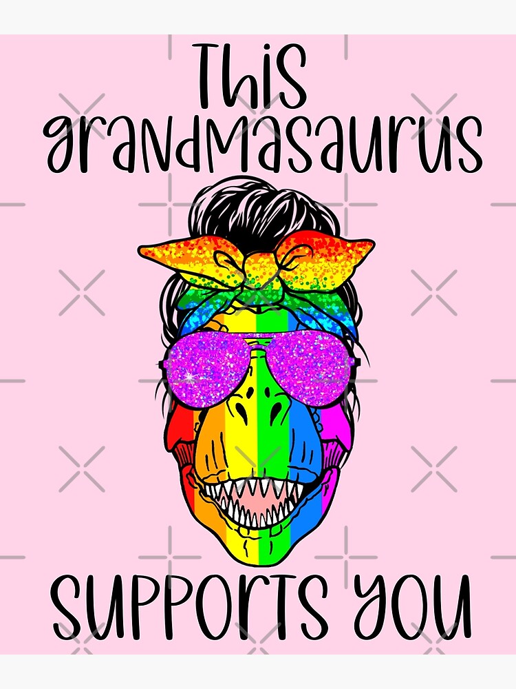Lámina artística «Grandmasaurus abuela abuela dinosaurio mes del ...