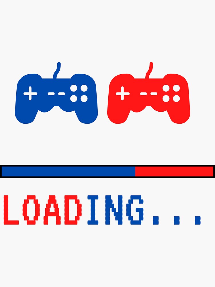 "Loading game" Sticker for Sale by tsaqifega | Redbubble