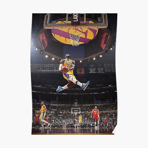 Lebron James Dunk Posters | Redbubble