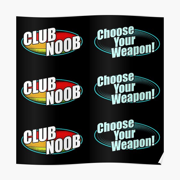 "Club Noob sticker pack pattern - Noob Club" Poster for Sale by Da ...