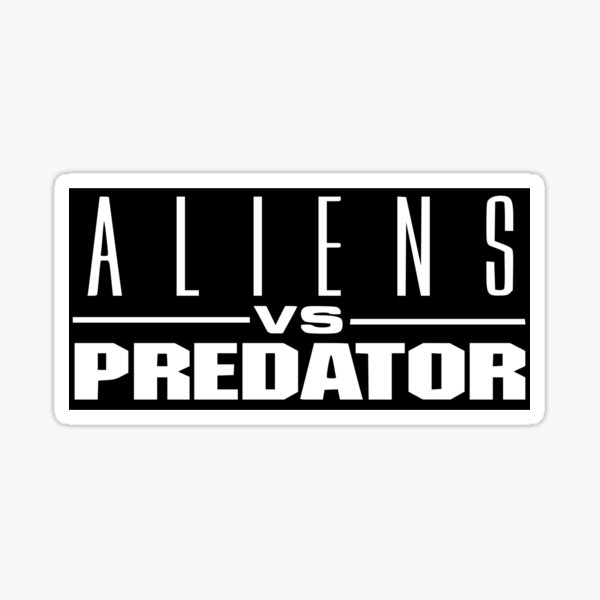 "logo alien vs predator movie" Sticker for Sale by melvinapurdy | Redbubble
