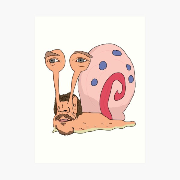 Gary The Snail Meme Art Prints | Redbubble