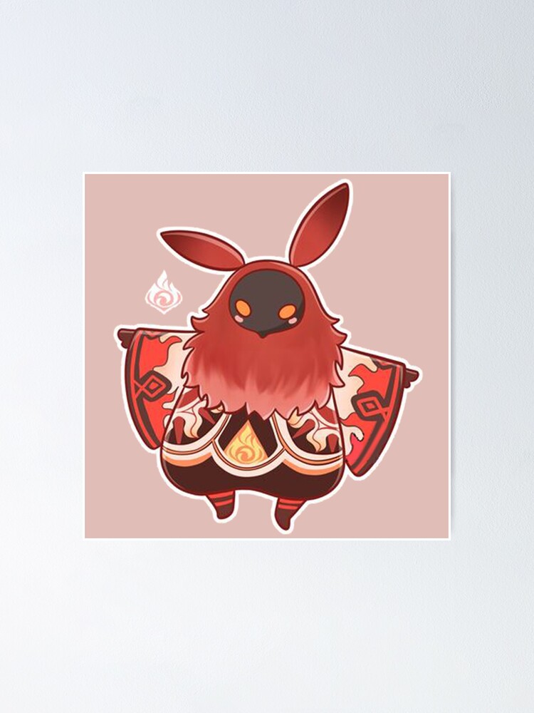 "Genshin Impat Chibi Pyro Abyss Mage" Poster for Sale by NathanDoodles ...