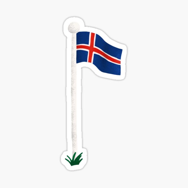 "Flag of Iceland" Sticker for Sale by Nadia Arsky | Redbubble