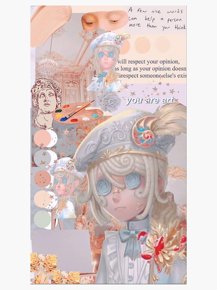 "Identity V Edgar Valden Aesthetic Collage" Sticker for Sale by ...