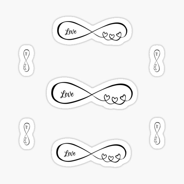 "Infinite love" Sticker for Sale by SereneScape | Redbubble