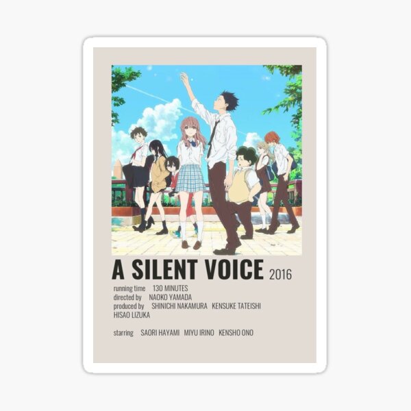 "A Silent Voice minimalist poster" Sticker for Sale by MiikxCry | Redbubble