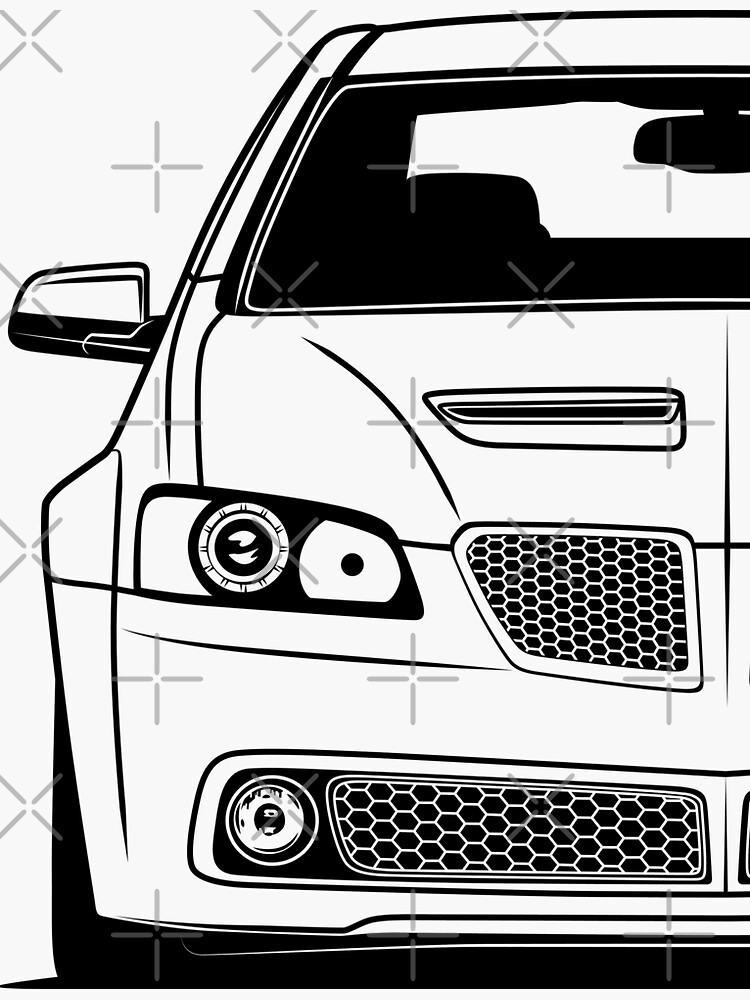 "Pontiac G8 GT Best Shirt Design" Sticker for Sale by CarWorld | Redbubble