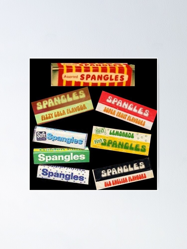 "Spangles Retro Sweets UK" Poster for Sale by jonathansteward | Redbubble