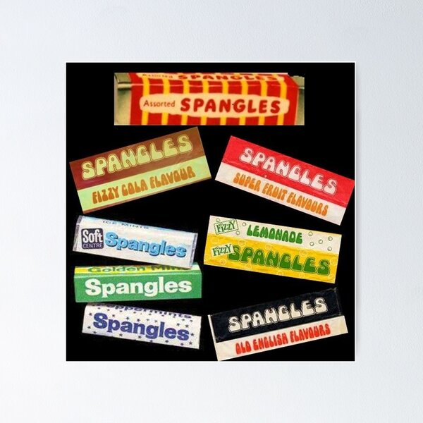 "Spangles Retro Sweets UK" Poster for Sale by Oppos Community Farm ...
