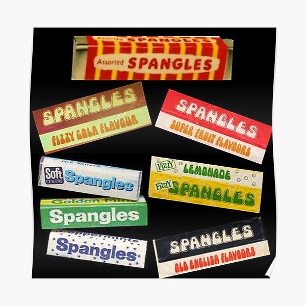 "Spangles Retro Sweets UK" Poster for Sale by jonathansteward | Redbubble