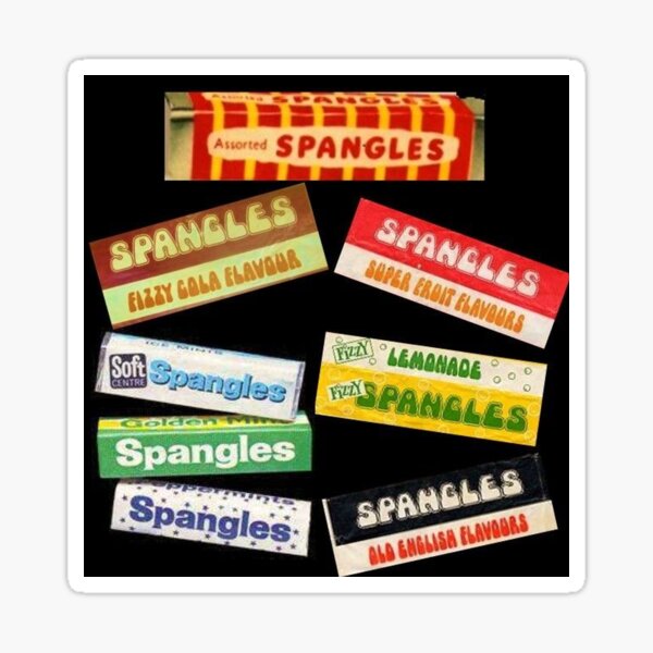"Spangles Retro Sweets UK" Sticker for Sale by jonathansteward | Redbubble