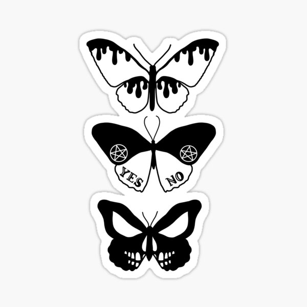 "Butterfly trio" Sticker for Sale by devilish-design | Redbubble