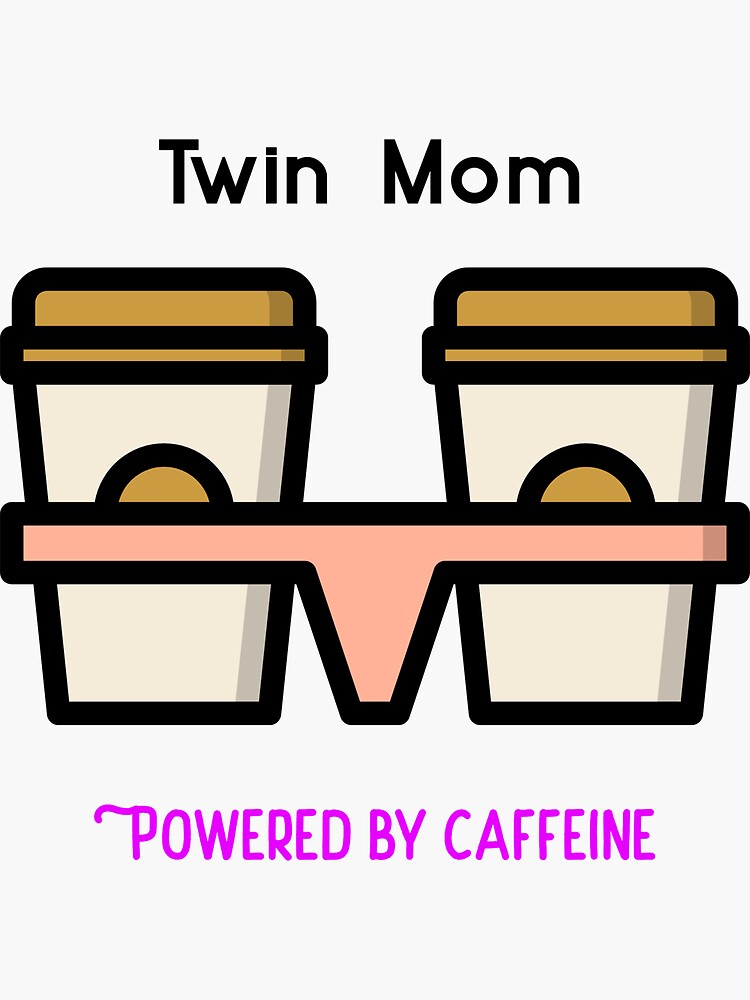 "Twin Mom" Sticker by Angie1501 | Redbubble