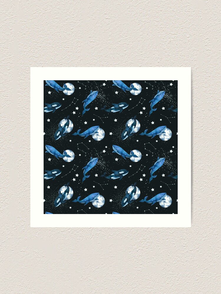 "Cosmic whales and grampuses." Art Print for Sale by KseniaKhmel ...
