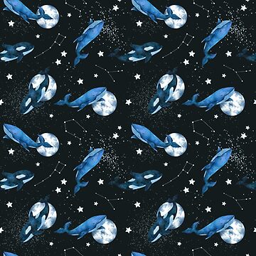 "Cosmic whales and grampuses." Art Print for Sale by KseniaKhmel ...