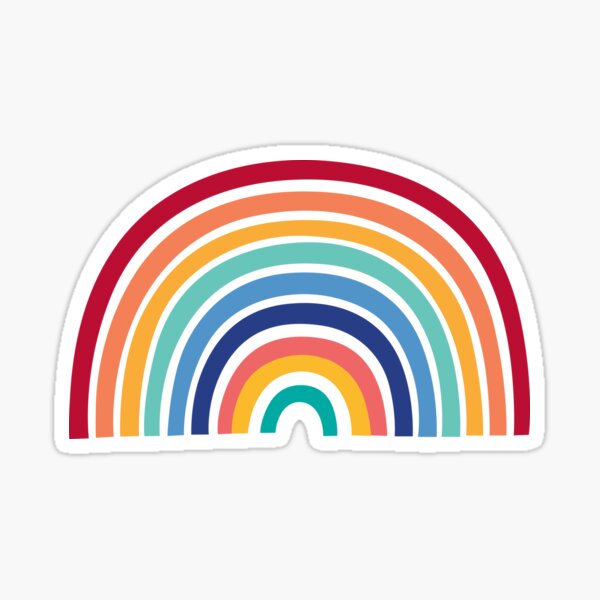 "Beautiful Pastel Rainbow" Sticker by PosterpartyCo | Redbubble