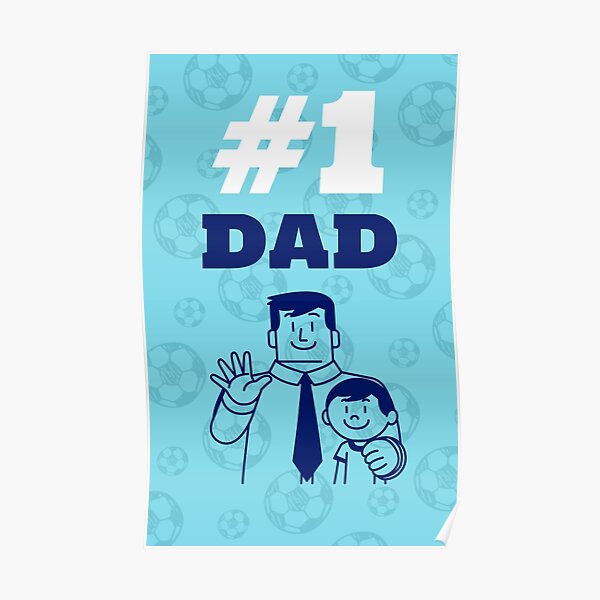 "Number 1 DAD" Poster for Sale by MiriamaArtwork | Redbubble