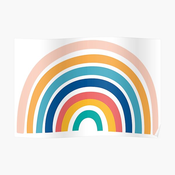 "Beautiful Pastel Rainbow" Poster for Sale by PosterpartyCo | Redbubble