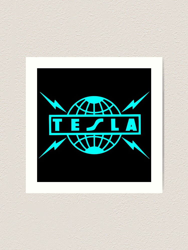 "Awesome Tesla Band Logo" Art Print for Sale by laniksan | Redbubble