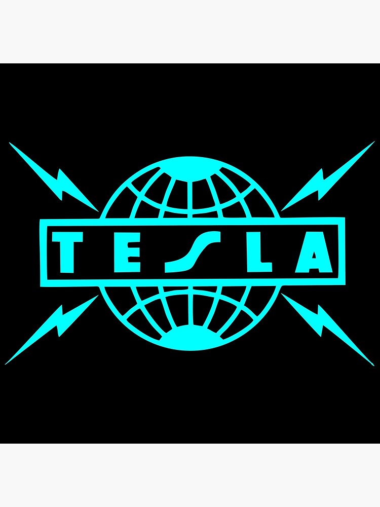 "Awesome Tesla Band Logo" Art Print for Sale by laniksan | Redbubble