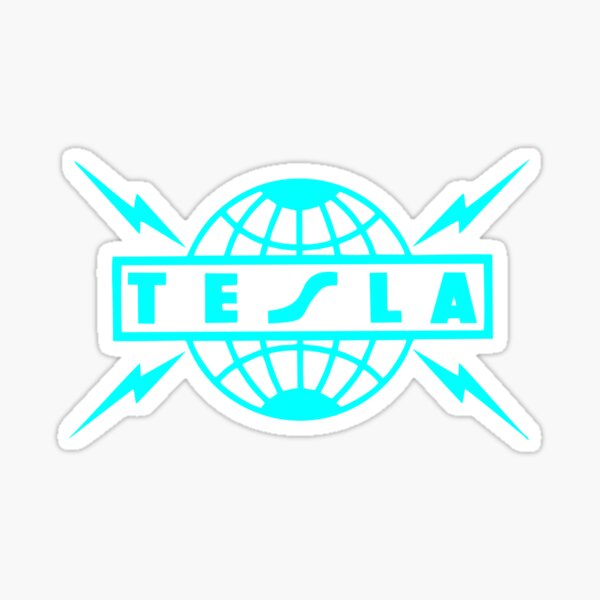 "Awesome Tesla Band Logo" Sticker by laniksan | Redbubble