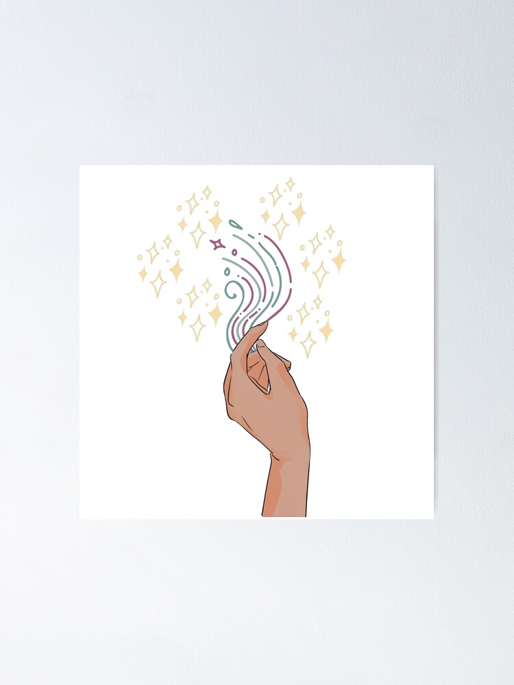 "Aesthetic Magical Hand" Poster by WeStarDust | Redbubble