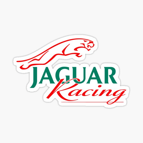 "Jaguarr Racing Letter World Championship Sport Car" Sticker for Sale ...