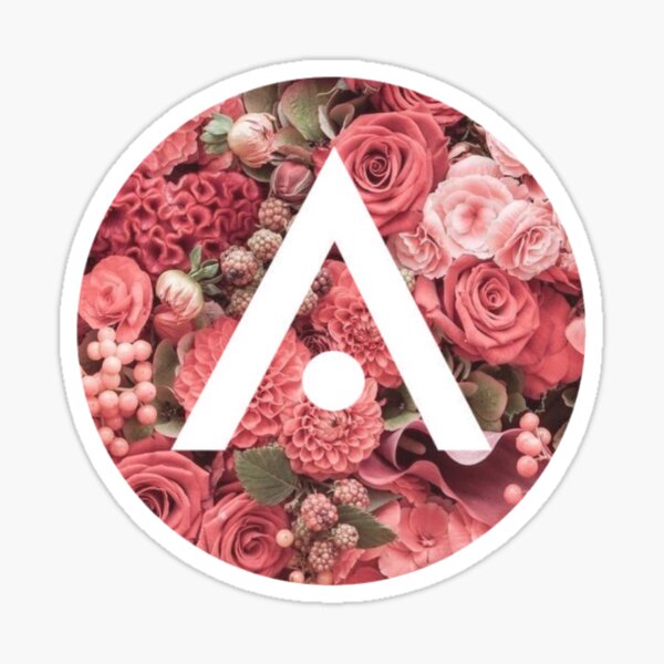 "Pink Flowers Aveda Logo" Sticker for Sale by Dalaura | Redbubble